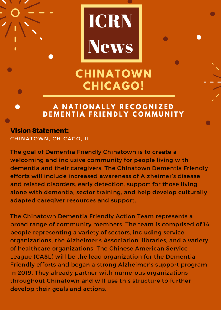 Welcome Dementia Friendly Chinatown, Chicago! - Illinois Cognitive ...