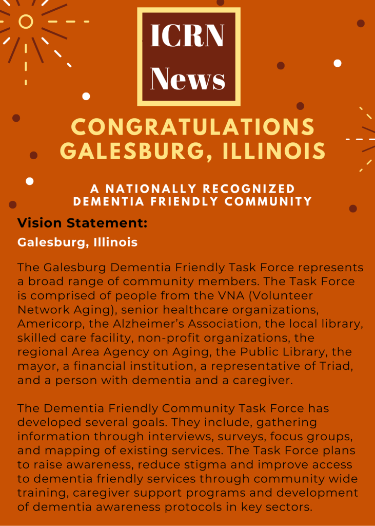 Welcome Dementia Friendly Galesburg! - Illinois Cognitive Resources Network